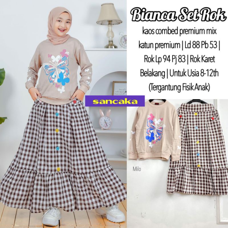 Bianca kids Skirt set by sancaka | Shopee Philippines
