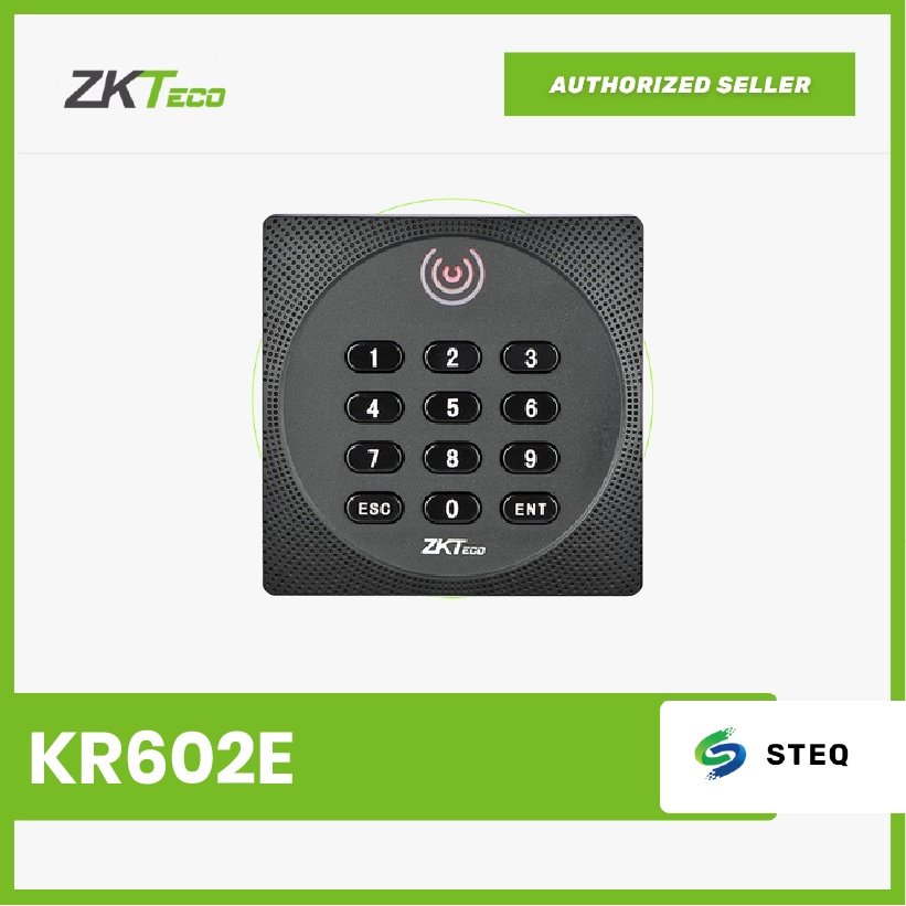 STEQ ZKteco KR602E RFID Card Reader with Keypad | Shopee Philippines