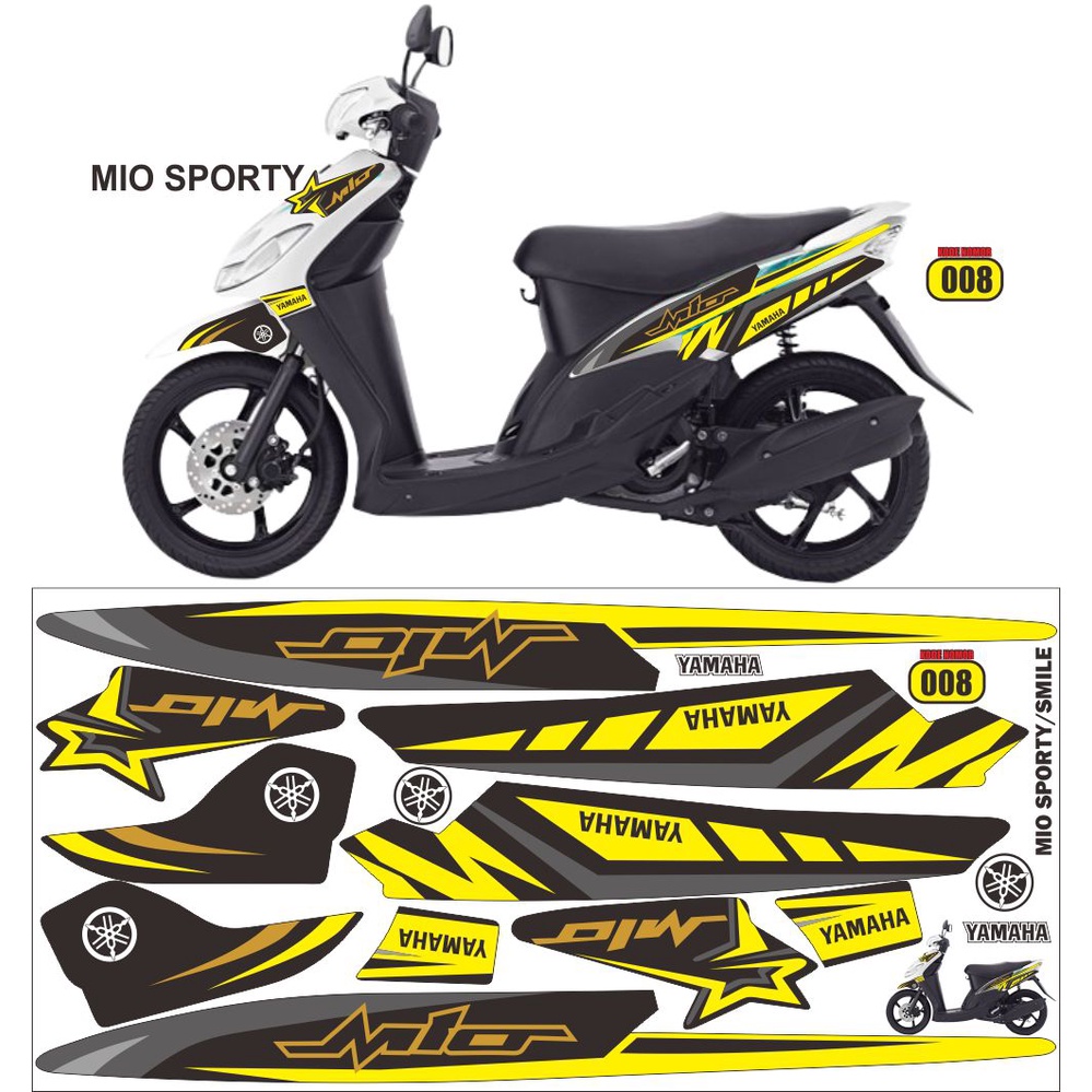 Yamaha MIO SPORTY MIO AMORE SMILE MOTORCYCLE STICKER | Shopee Philippines