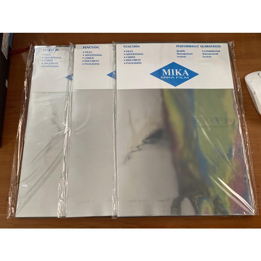 Folio Size Transparent Mica Plastic 1 Pack - Clear Binding Cover ...