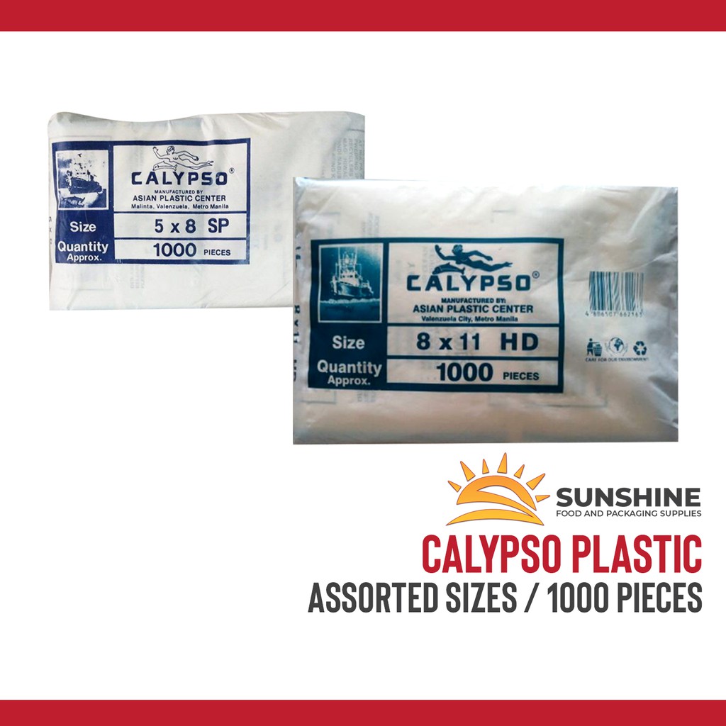 1000 pcs Calypso Blue Plastic Labo HD Plastic Bag | Shopee Philippines
