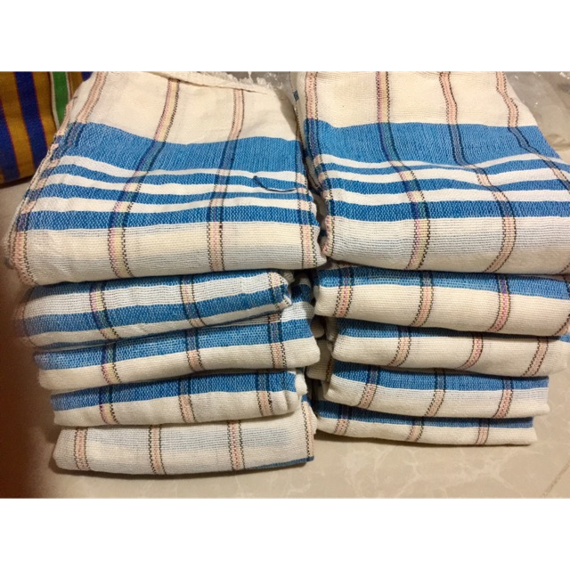 SINGLE-CLASSIC BLUE STRIPE INABEL BLANKET 36 x 68 inches (locally known ...