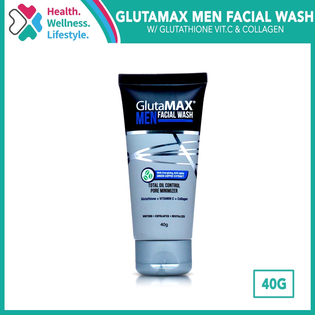 GlutaMAX Men Facial Wash with Glutathione 40g | Shopee Philippines