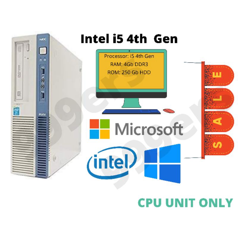 INTEL i5 4TH GEN CPU UNIT ONLY (SURPLUS) | Shopee Philippines