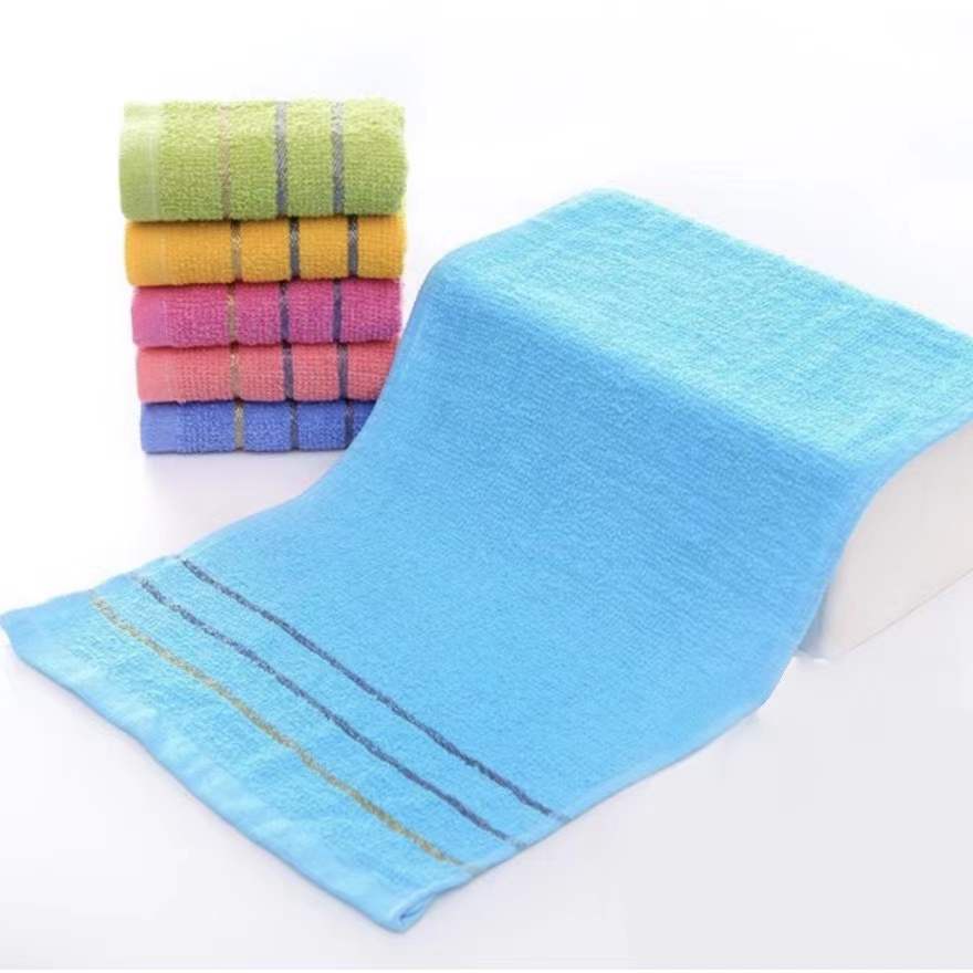 12 Pcs Cotton Hand Towel 3 Stripe Colors Hand Towel | Shopee Philippines