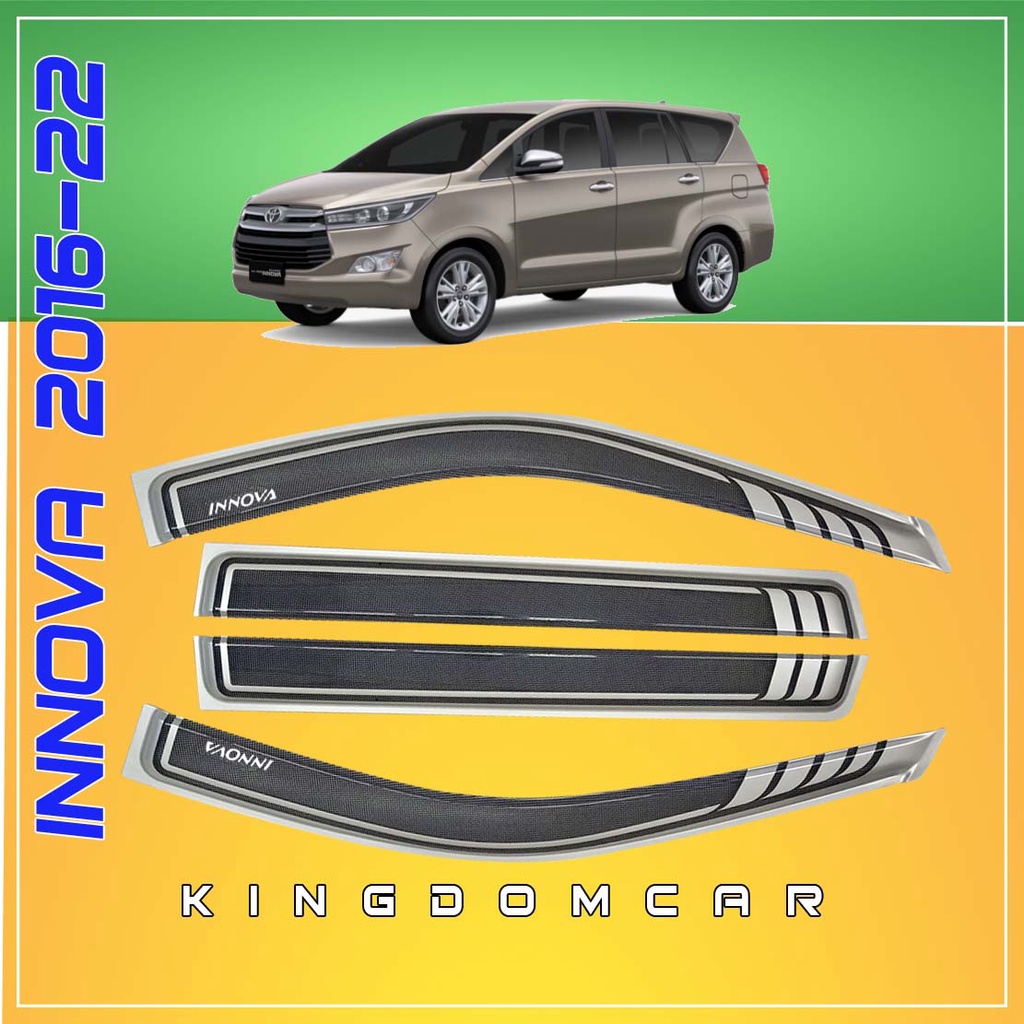(Blacknet) Rain Guard Window Visor Toyota Innova 2016 2017 2018 2019 ...