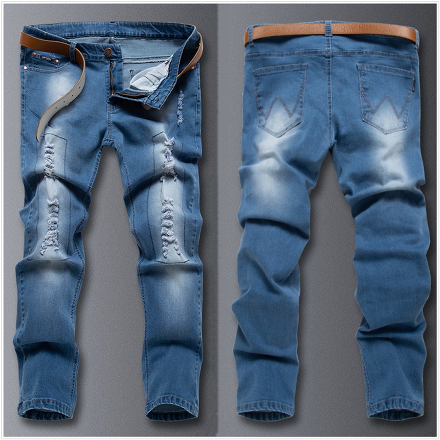Tattered Ripped Jeans Men's Fashion Daily outfit and Casual Attire ...