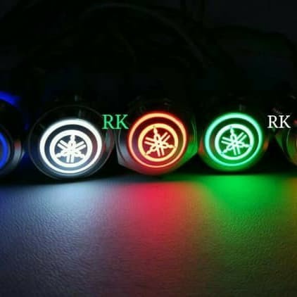 Switch On Off Logo Yamaha White Dc 12V Logo Forkala Switch | Shopee ...