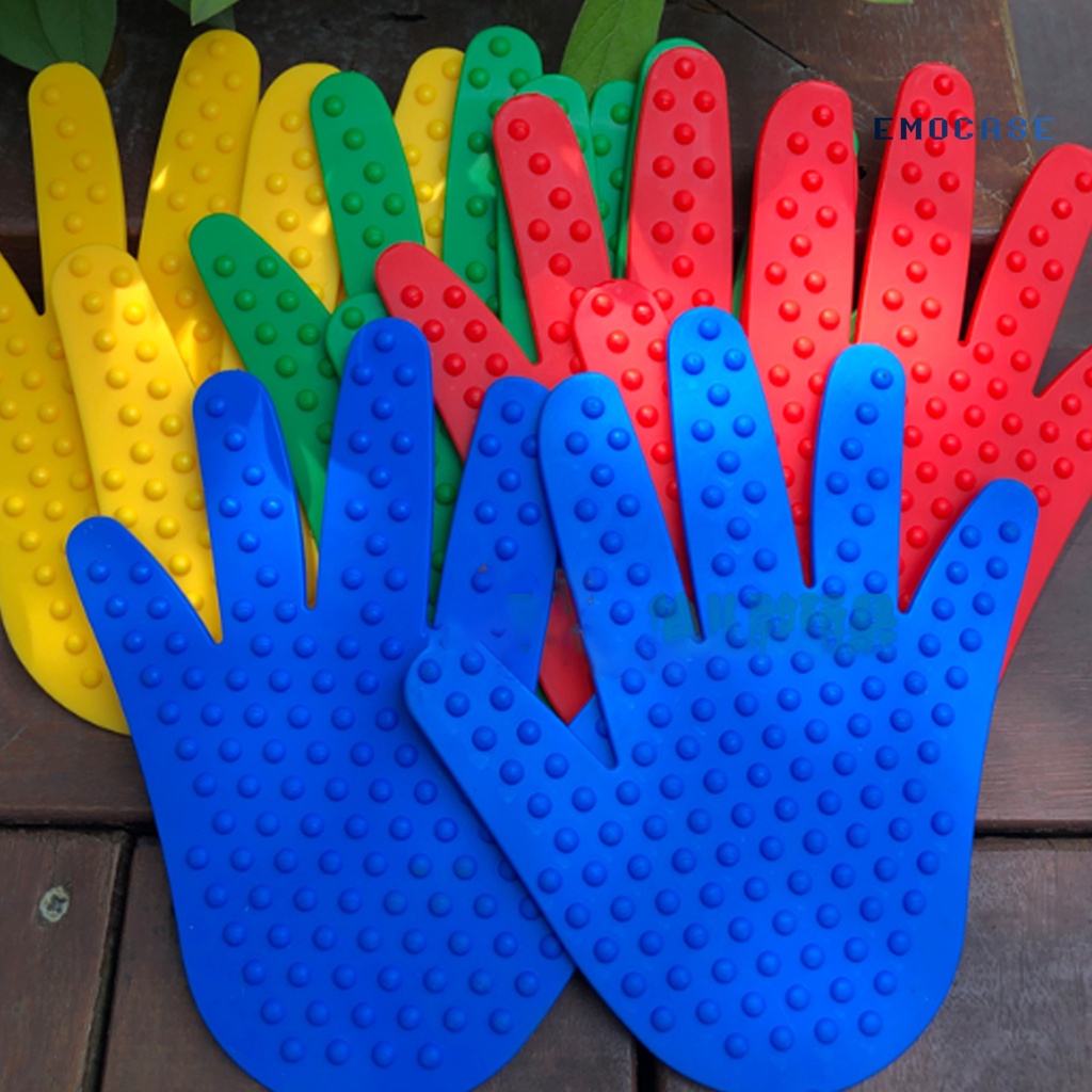 EMC-1Pair Kids Hand Foot Print Mat Tactile Massage Playmat Sensory ...