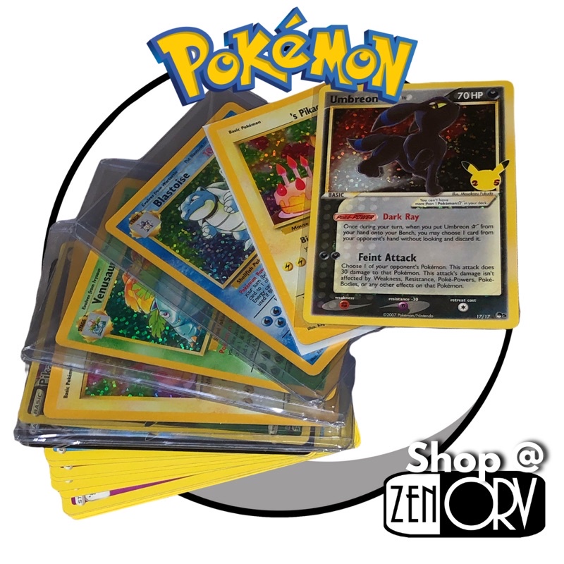 Celebrations 25th Anniversary Pokemon Card TCG Cards Birthday Pikachu ...