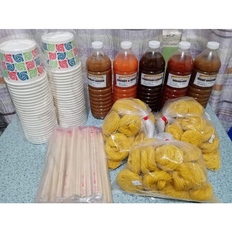 FRIED NOODLES NEGOSYO PACKAGE (PACKAGE1) 5 SAUCES | Shopee Philippines