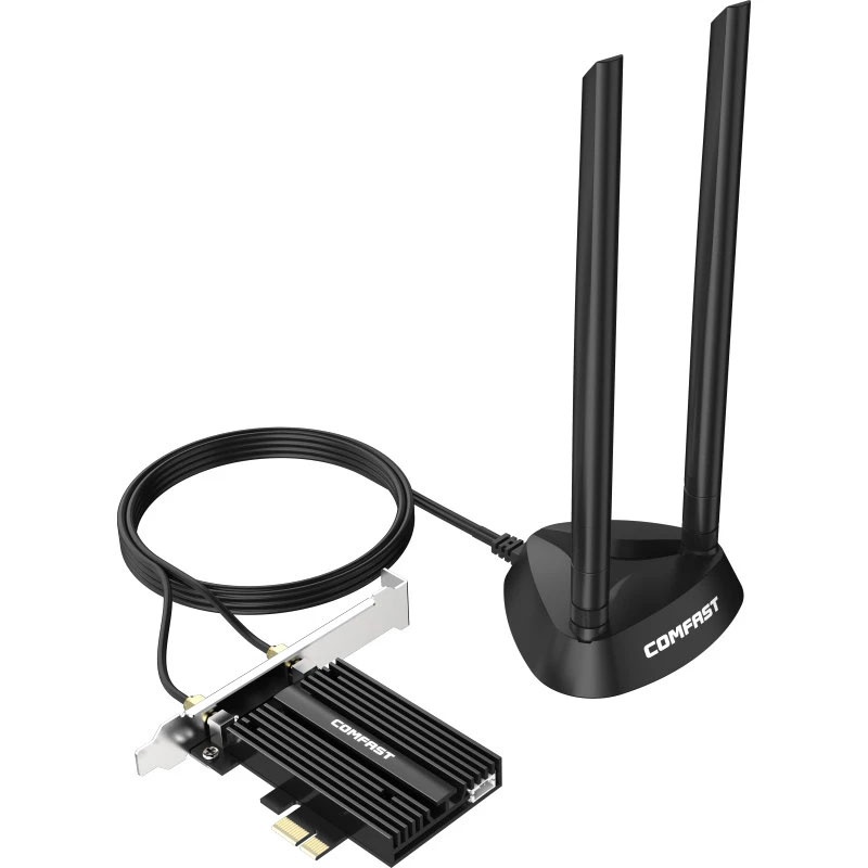Comfast Cf-Ax180 Plus Wi-Fi 6 Pci-E Wireless Adapter Dual Band By EJD ...