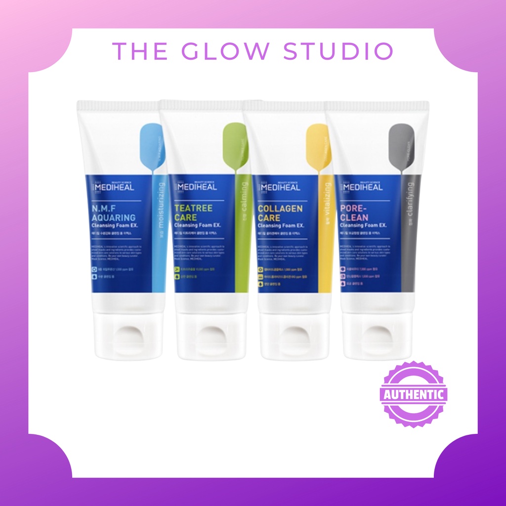 Mediheal NMF Aquaring / Collagen Care / Tea Tree Care / Pore Clean Cleansing Foam EX 170ml ...