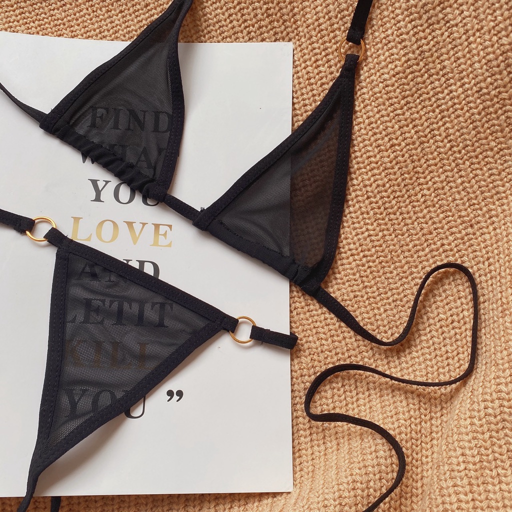 BK017 Cute little triangle underwear, extremely Sexy thong at the back - Kellywang | Shopee ...
