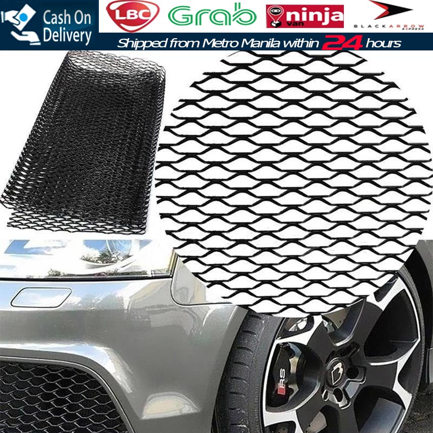 【Fast Delivery】Universal Car Grille Mesh Aluminum Alloy Grid Sheet Body ...