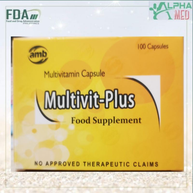 MULTIVIT-PLUS MULTIVITAMINS Capsules 100s | Shopee Philippines