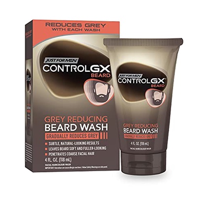 Just For Men Control GX Grey Reducing Beard Wash Shampoo, Gradually ...