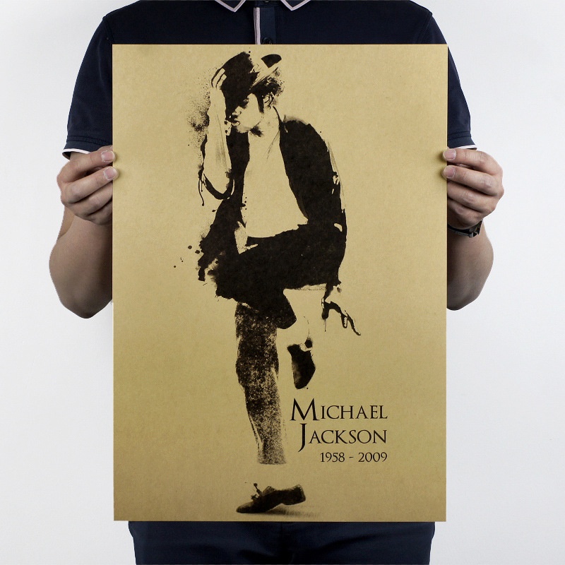 Michael Jackson C nostalgic star Kraft poster 51x36cm | Shopee Philippines