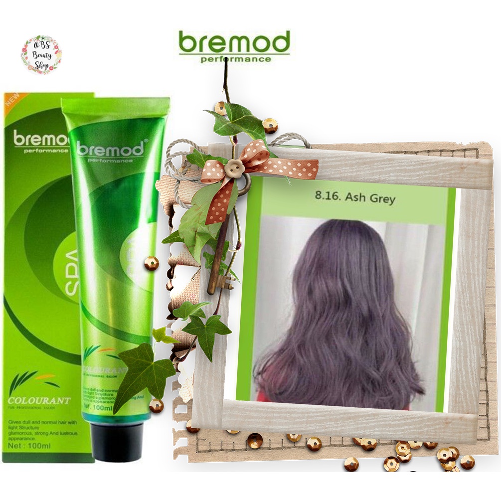 New Colors!!! Bremod Hair Color Dye Tube 8/16 Ash Gray Ash Grey ...