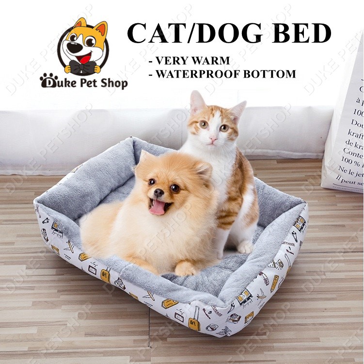 Crosshatch Flat Bed Pets Dogs Cats Bed | Shopee Philippines