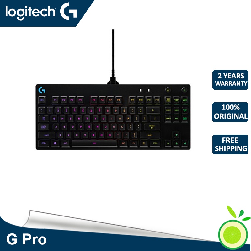 Logitech G Pro keyboard with game cable RGB ergonomic mechanical design ...