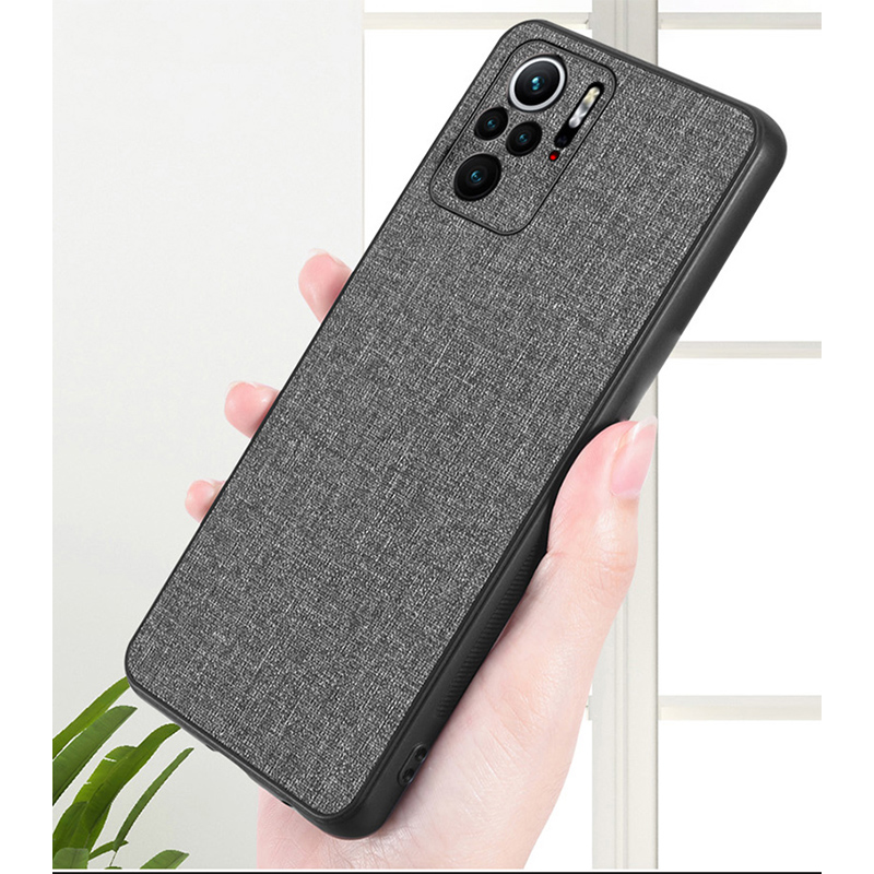 For Xiaomi Redmi Note 10 10s Note 10 Pro 4G 5G Fabric Canvas Cloth ...