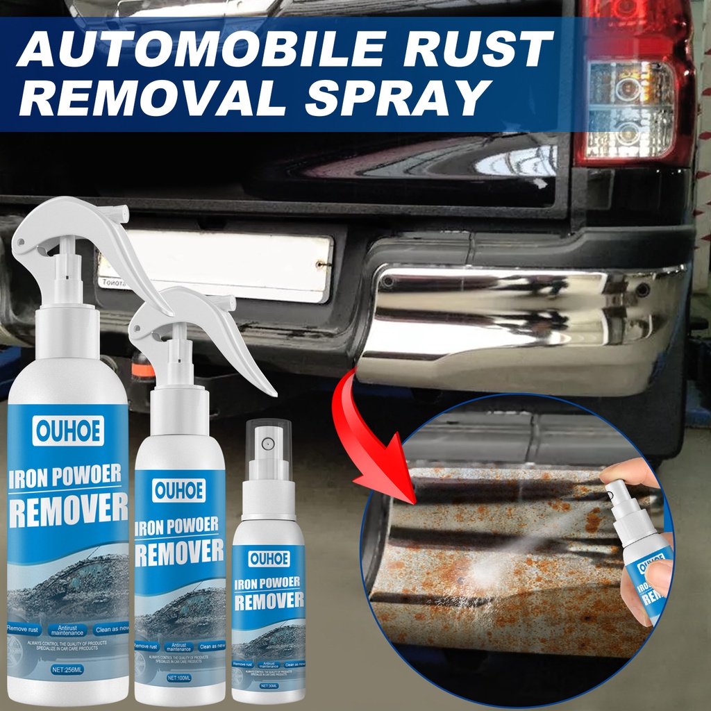 Car Iron Powder Rust Remover Spray Antirust Rust Remover Automotive ...