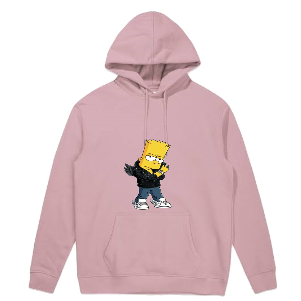 Bart Simpson Hoodie Jacket Men Women Long Sleeve Family / Couple Jacket ...