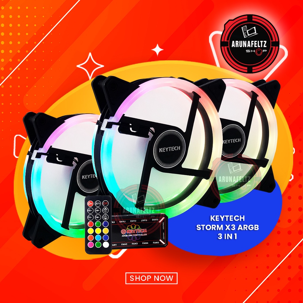 KEYTECH STORM X3 3 IN 1 FAN KIT | Shopee Philippines