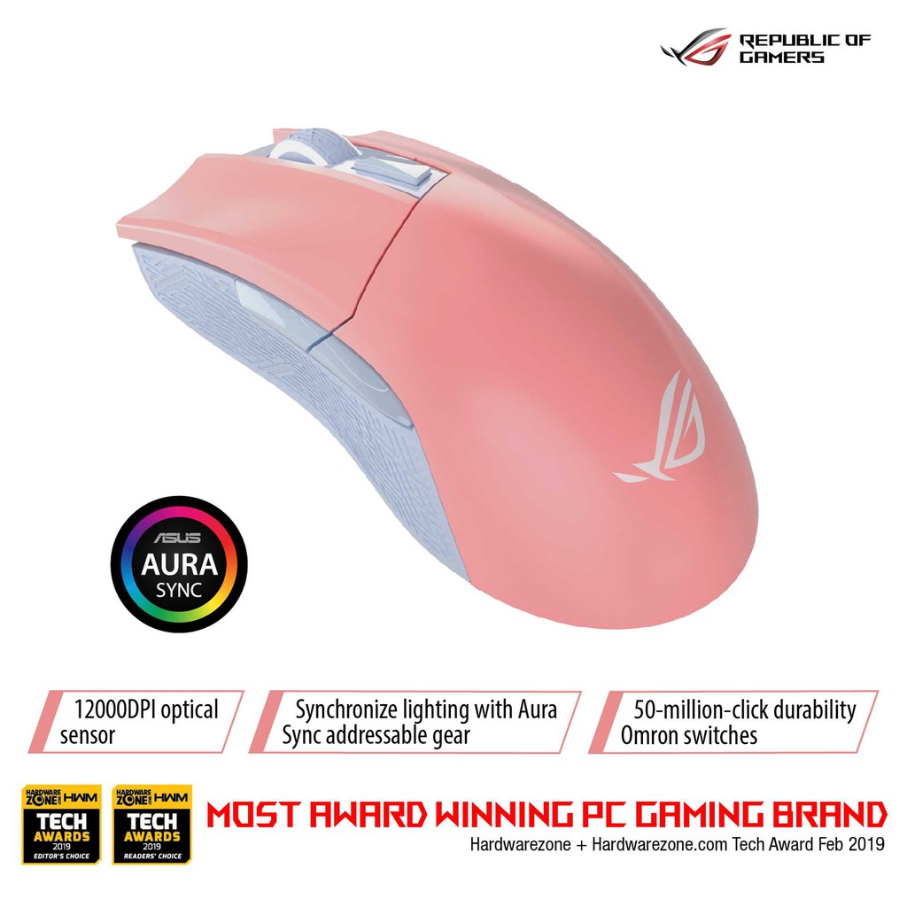 Asus Rog Gladius Ii Origin Pnk Ltd Gaming Mouse | Shopee Philippines