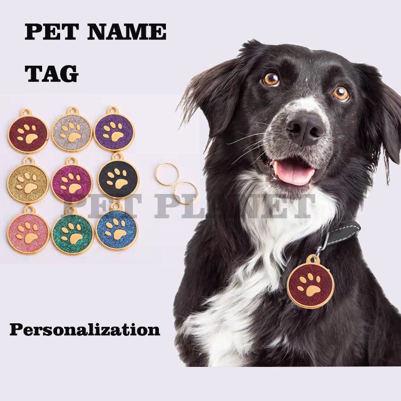 Customized Dog Name Tag Dog Cat Name Tag Cat Collar Pet ID Tag Pet ...