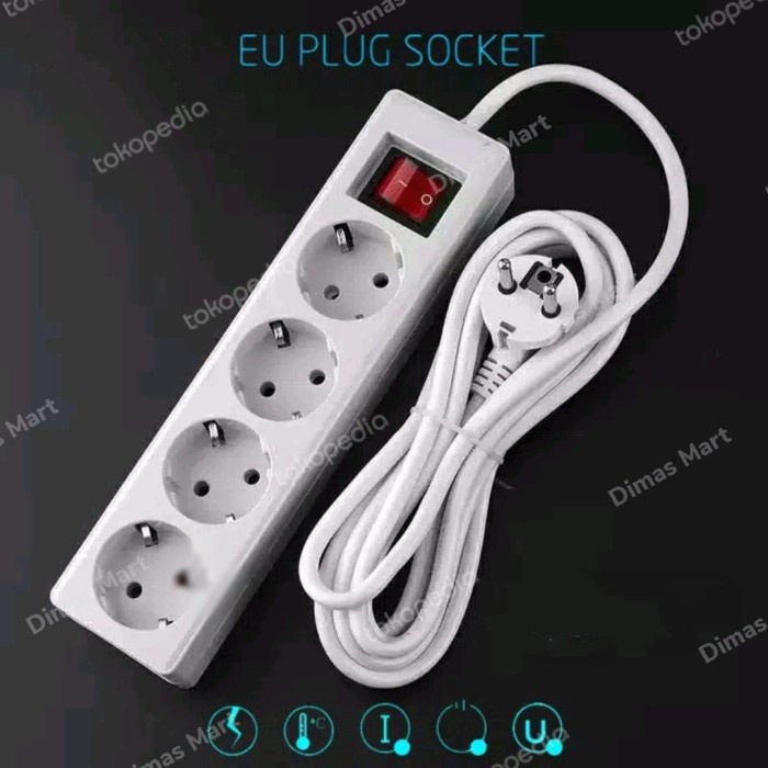 Socket+cable/roll 4-hole REAL Power Plug Warranty | Shopee Philippines