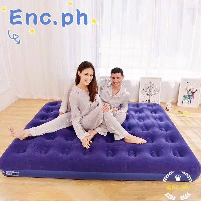ENC Bestway Inflatable Double Bed Sofa Mattress Plush Air Bed | Shopee ...