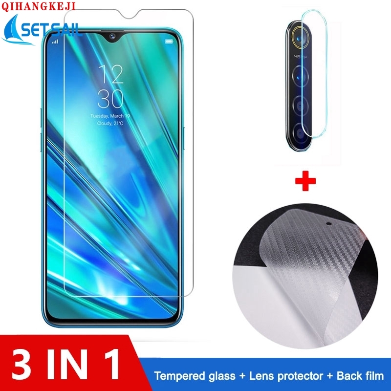 3 in 1 Tempered Glass For Realme Note 60 50 C75 C67 C65 C61 C63 C51 C53 C55 C30 C30S C31 C33 C35 ...