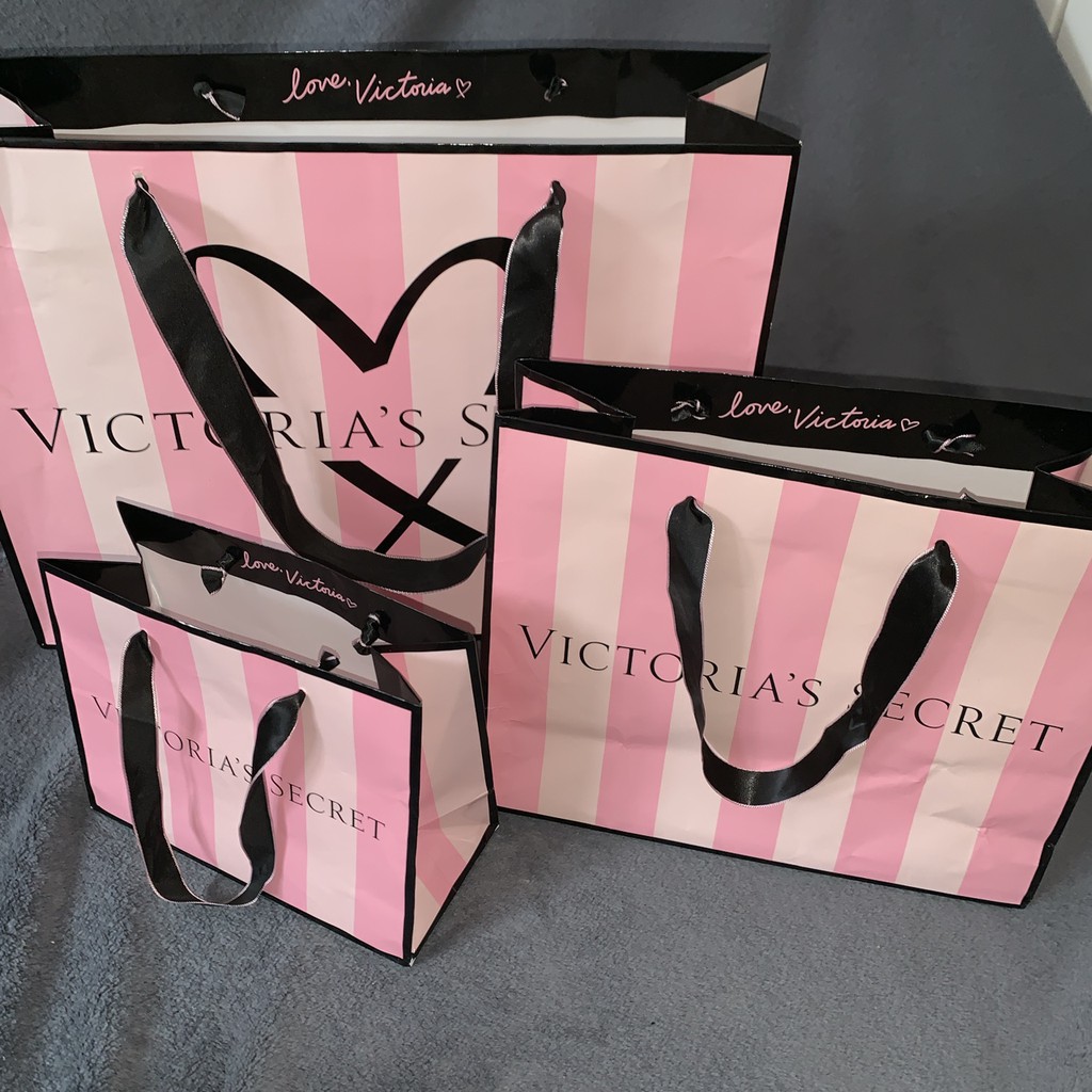 Authentic Victoria's Secret Paper Bag (Large) | Shopee Philippines