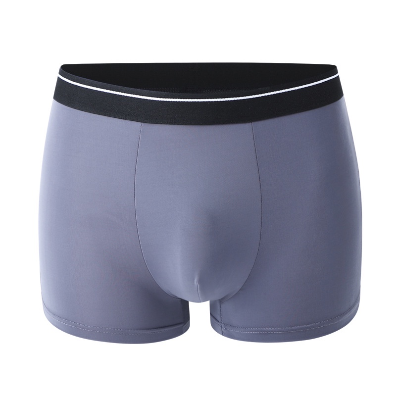 Men's Boxer Briefs Short Ice Silk Seamless Boxer Briefs Breathable Men ...