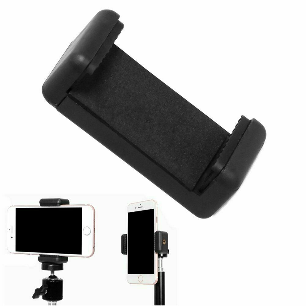 E-type Clip Selfie Stick Extendable Smart Phone Clamp Holder For Tripod ...