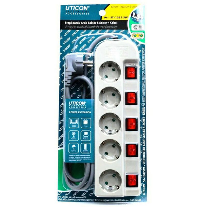 5 Socket uticon Terminals Switch With Indicator Light Switch Socket ...