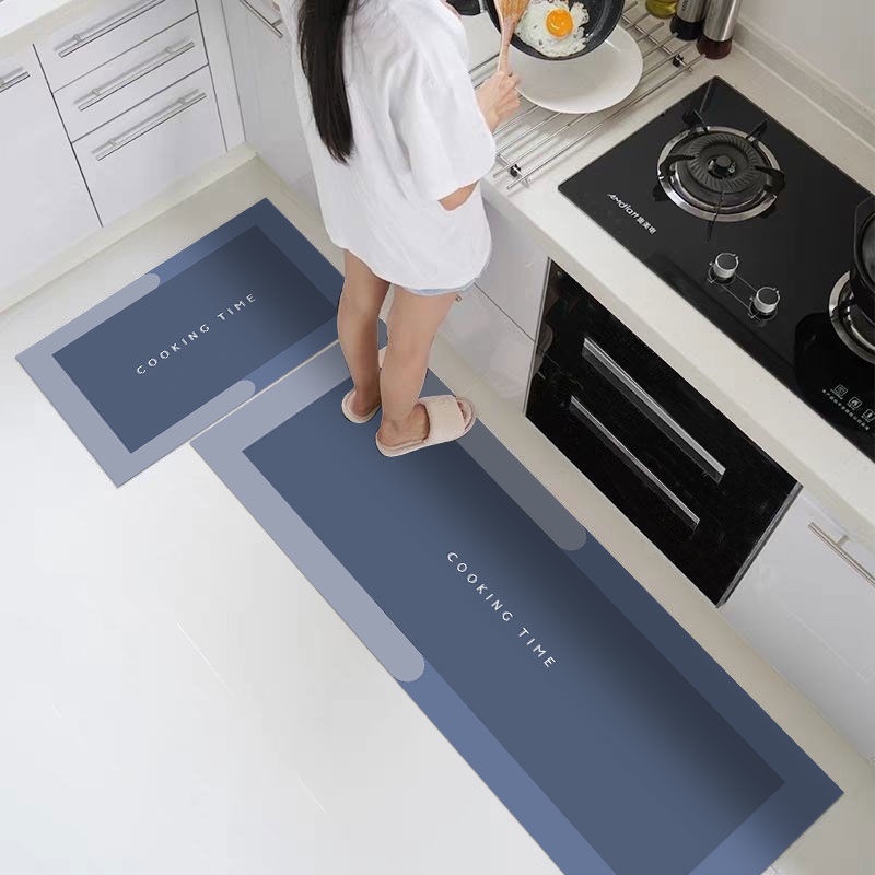 Kitchen Floor Mats Oil-Proof Dirt-Resistant Diatom Mud Absorbent Pads ...