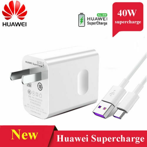 10V 4A 40W Super Charger For Huawei Mate 20 P30 Pro Nova Charge + USB C Type-C Cable | Shopee ...