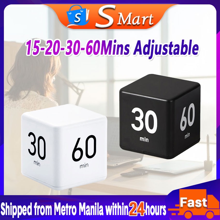 【Soyamart】Cube Timer Study Timer Kitchen Timer Sports Timer Gravity ...
