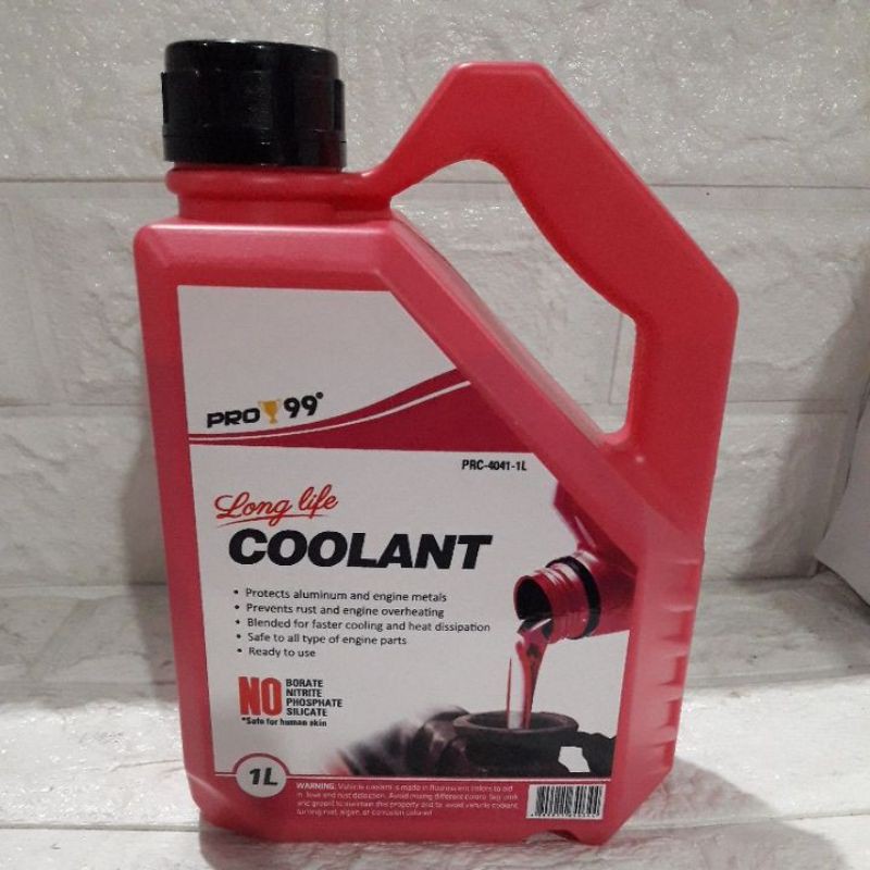 COOLANT pro 99 safe to all TYPE of engine 1LTR | Shopee Philippines