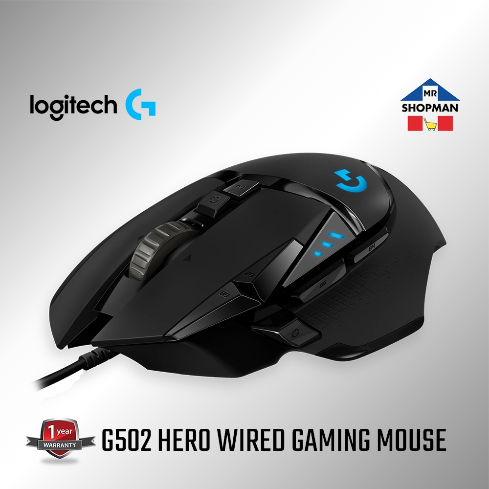 Logitech G502 Hero High Performance Wired Gaming Mouse | Shopee Philippines