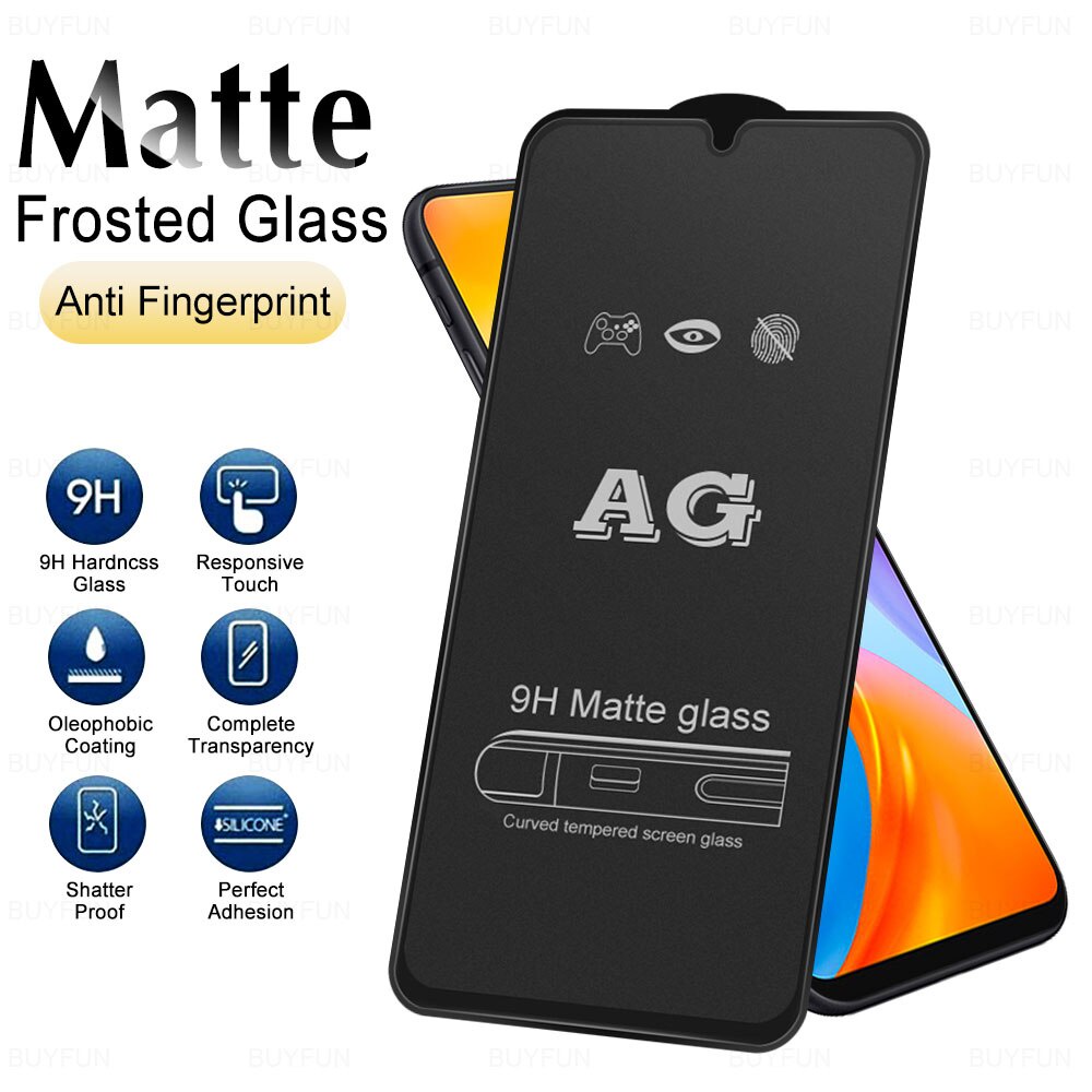Frosted Matte 9D 9H Tempered Glass For Xiaomi Redmi 10C 6.71'' Screen ...