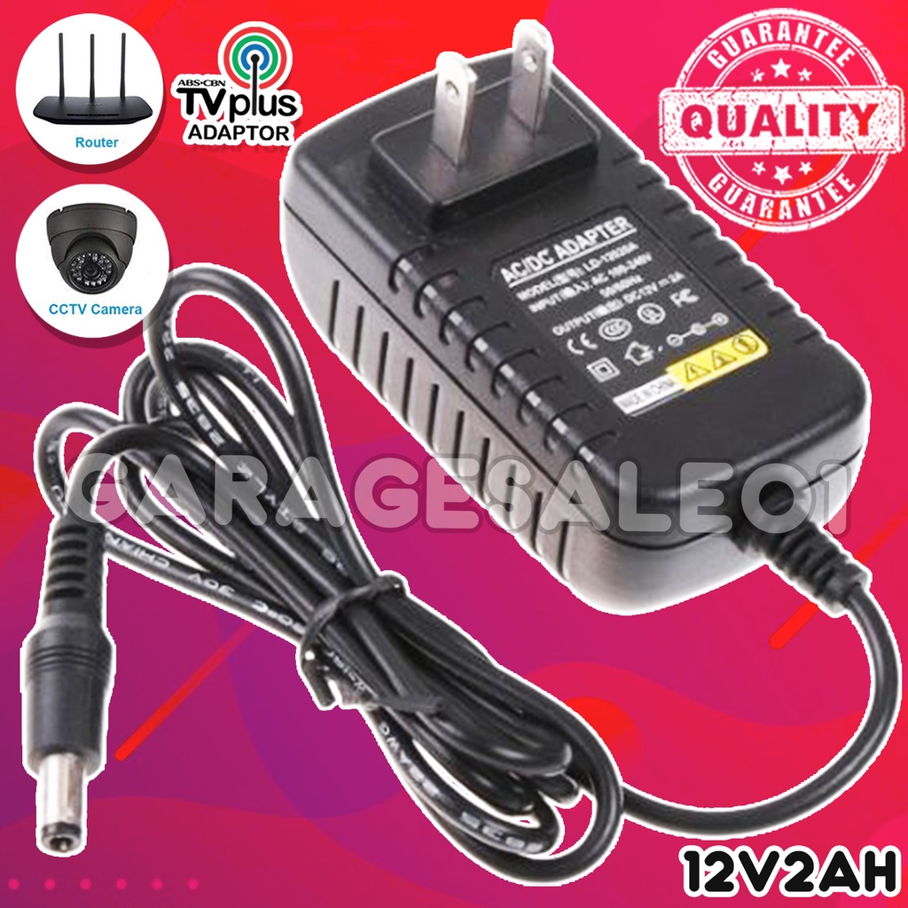 12V 2A Power Adapter tv plus Adaptor (TOSHIBA QUALITY) | Shopee Philippines