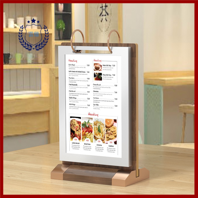 0815a4 a5 a6 Loose-Leaf Restaurant Table Card Menu Hotel Dining Acrylic ...