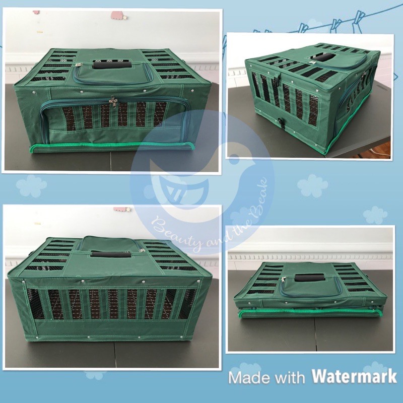 Pigeon Foldable Canvas/Stainless Training Box Tbox Cage CAMO SMALL ...