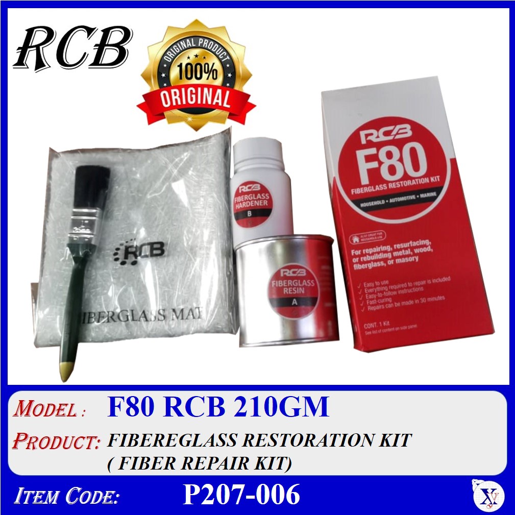 P207-006 210GM RCB F80 FIBEREGLASS RESTORATION KIT (FIBER REPAIR KIT ...