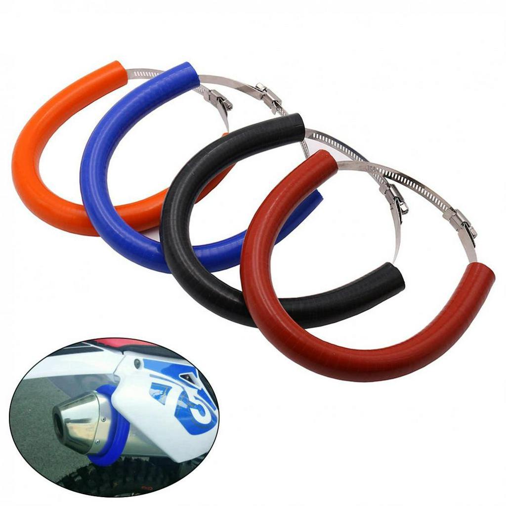 Motorcycle Exhaust Pipe Slider Crash Protector Clamp Ring Silencer ...