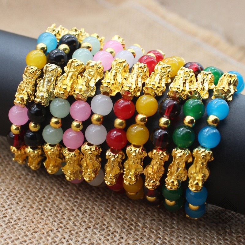 Chinese Piyao Feng Shui Dragon Pixiu Black Beads Wealth Lucky Six Words ...